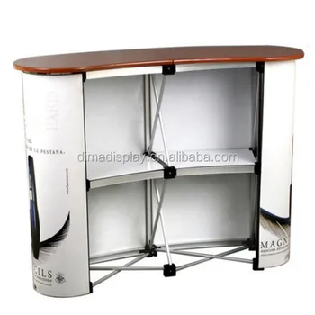 Portable Trade Show Exhibition Counter,Pop Up Display Table - Buy ...