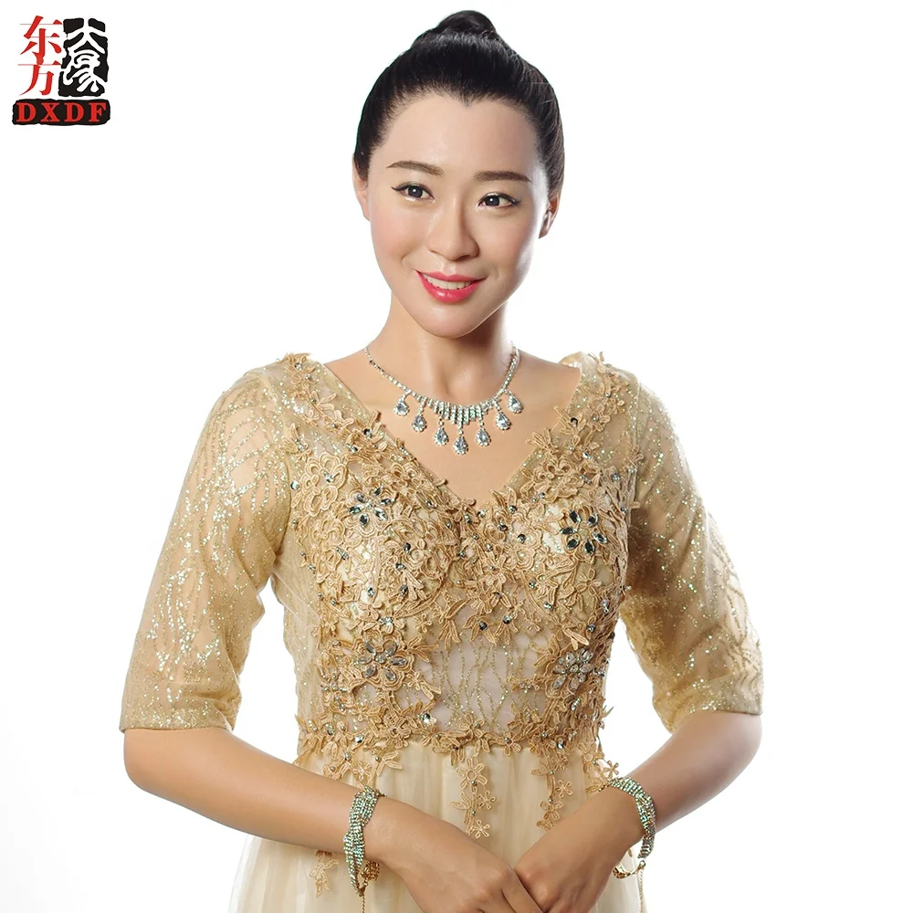Realistic Human Size Beauty Wax Robot for Hotel Interactivity