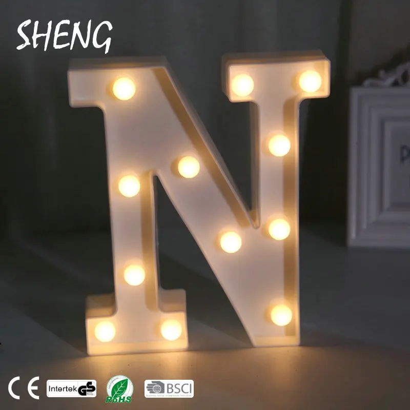 Decorative Led Giant Bulb Letters Signs Light Up Marquee N Letters For ...