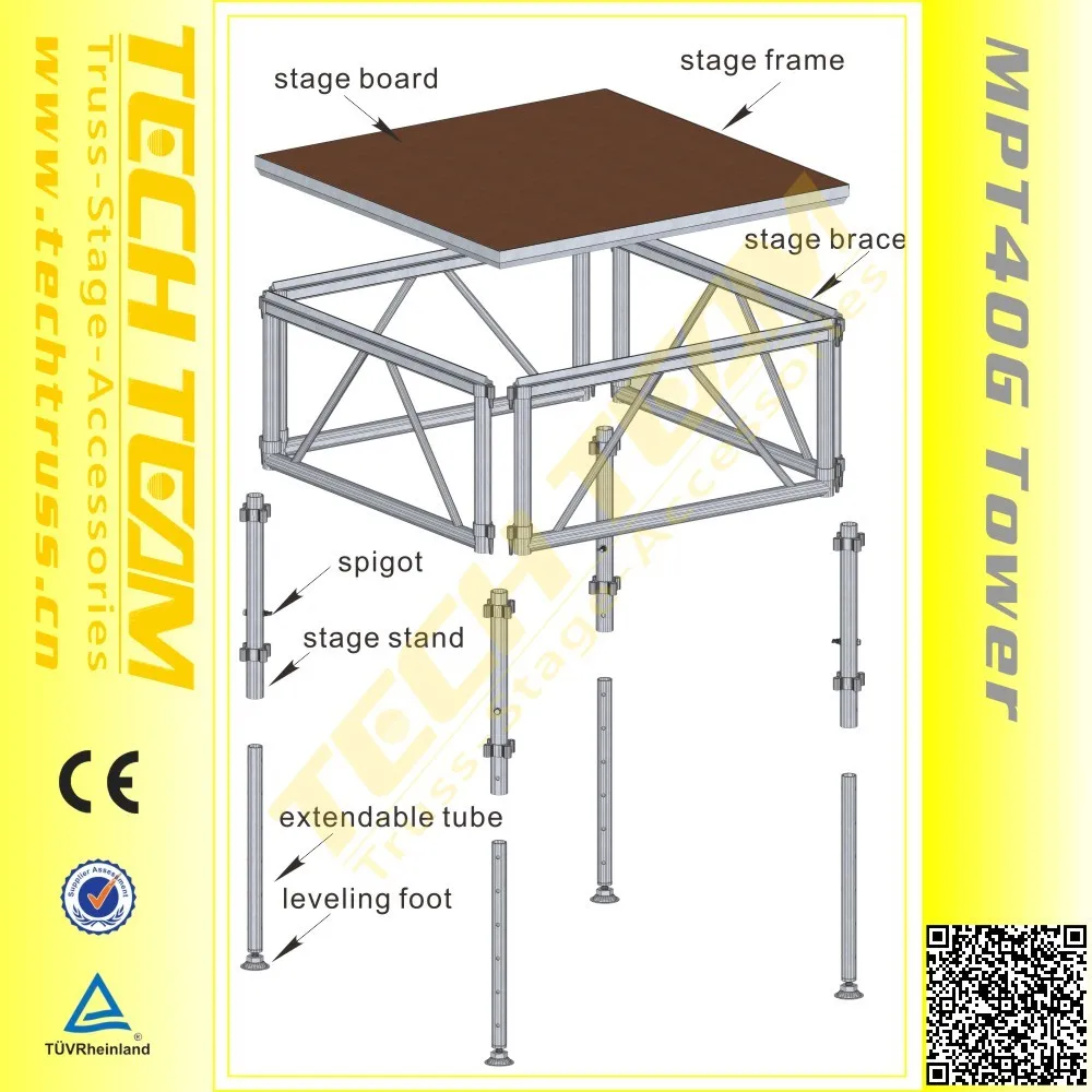 ST3 Portable Aluminum Stage Platform - Durable & Versatile