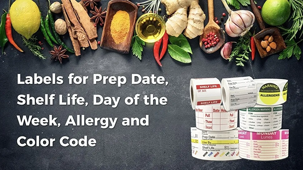 Dissolvable Shelf Life Labels For Food Rotation Use By Food Storage ...