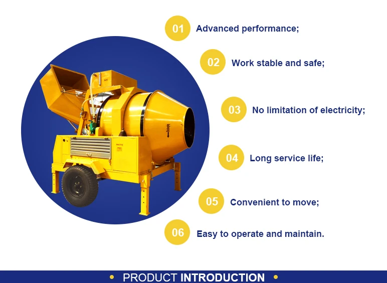 Manufacturer Sale Professional 500 Liter Hydraulic Concrete Mixer In ...