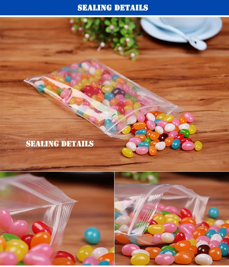 Grip Seal Bags Self Resealable Poly Zipper Bag Clear Plastic Polythene ...