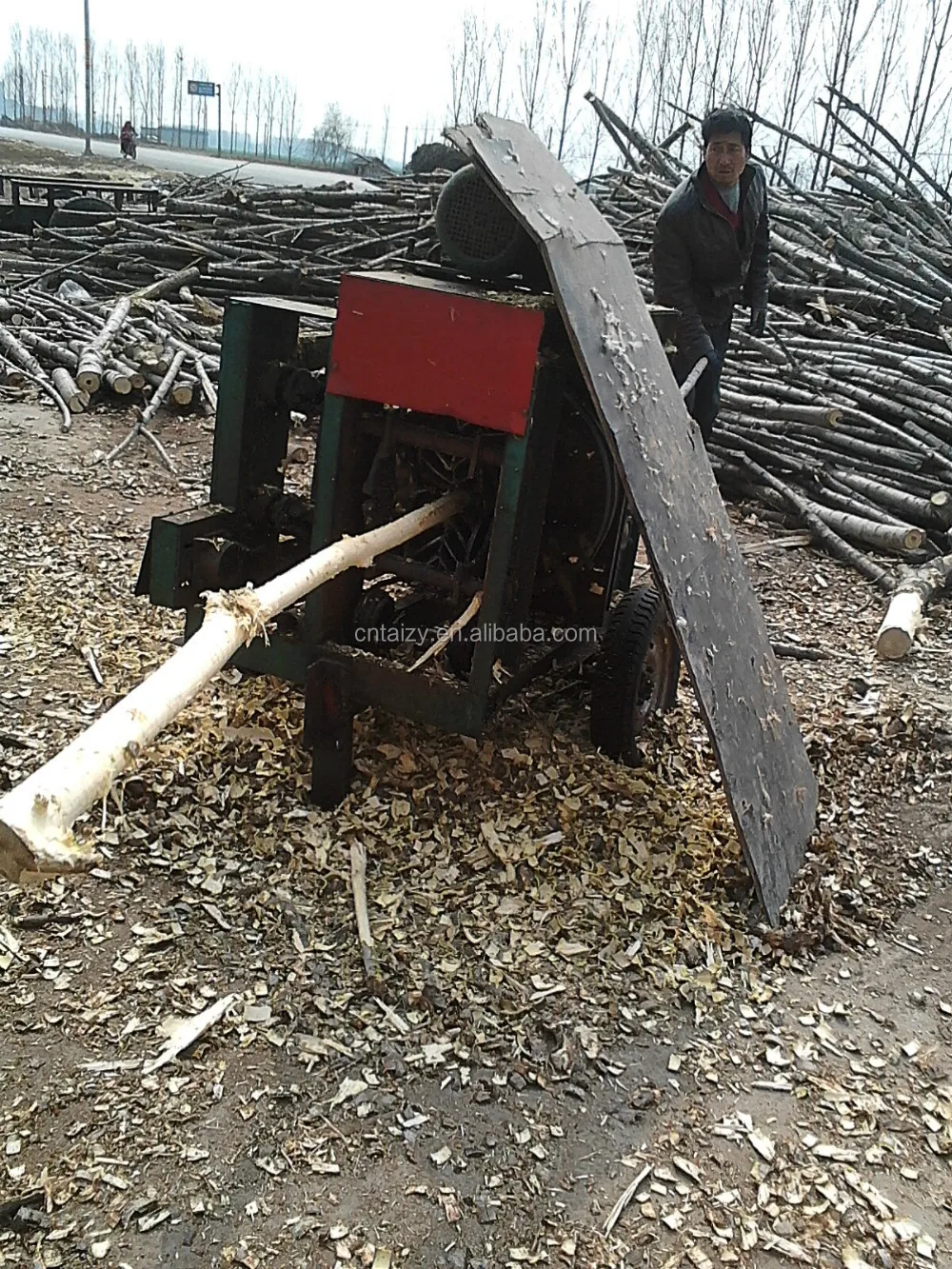 220 Mm Vertical Type Mobile Log Wood Debarker - Debarker Pro