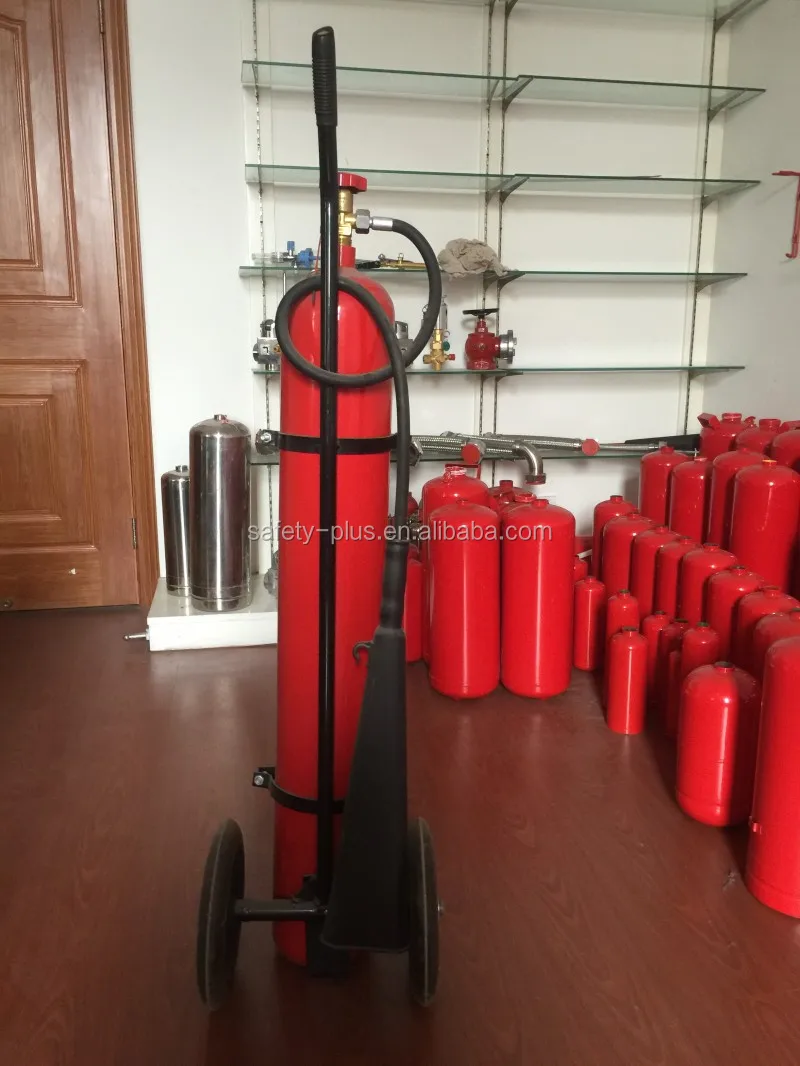 10kg CO2 Fire Extinguisher with Wheel - Safety Plus