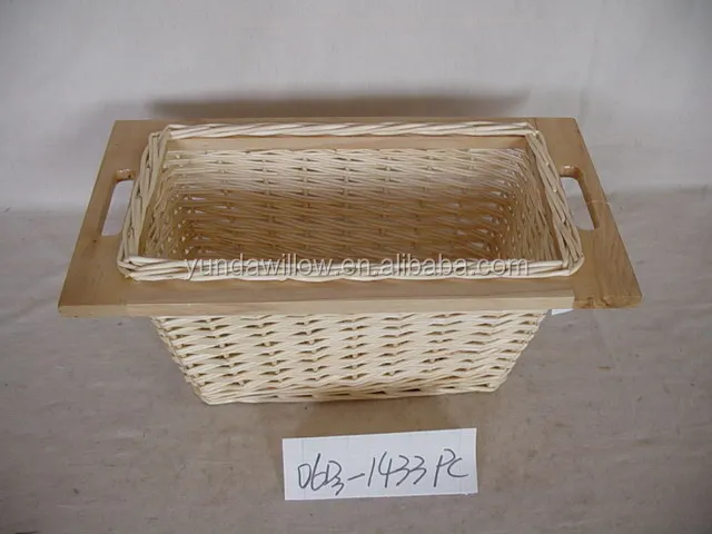 Drawer Wicker Basket Cabinet Wicker Baskets With Wooden-frame - Buy ...