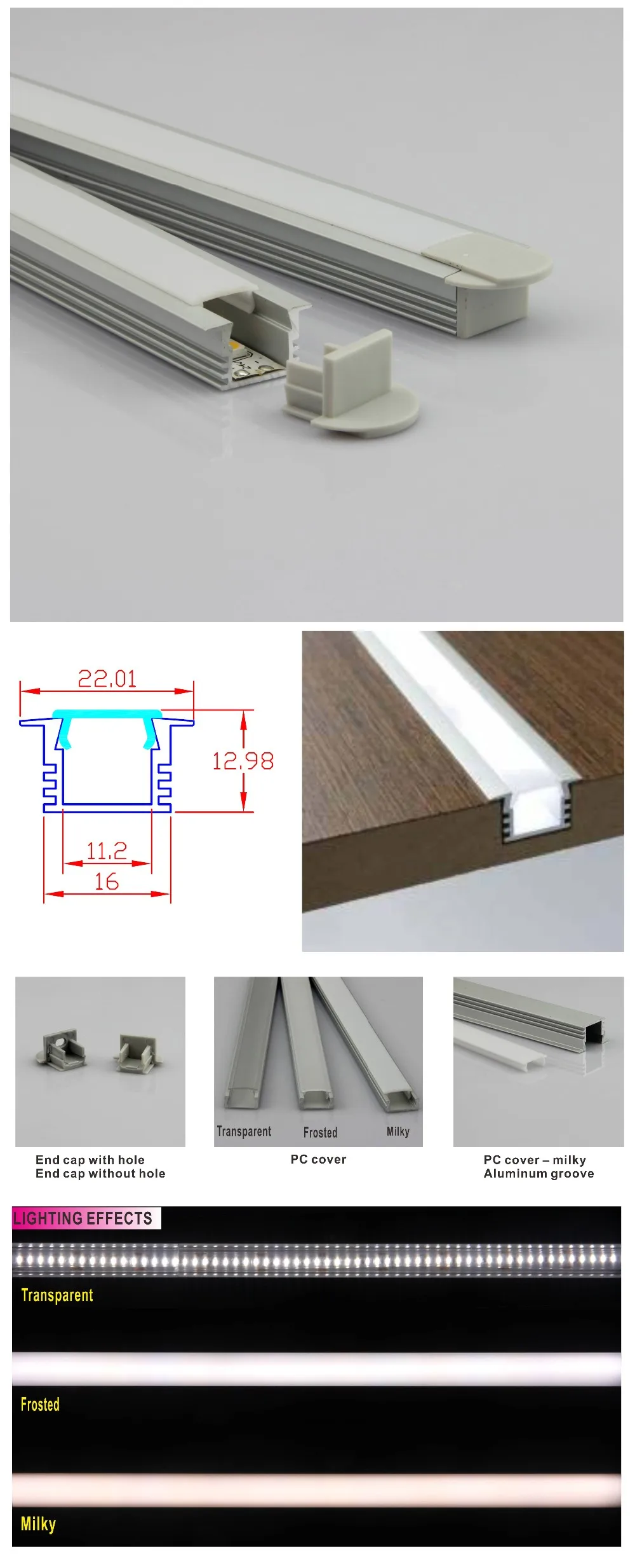 挤压铝型材led灯条u形散热器led铝通道 - Buy Led铝通道，led灯带u型散热片，铝型材 Product on Alibaba.com