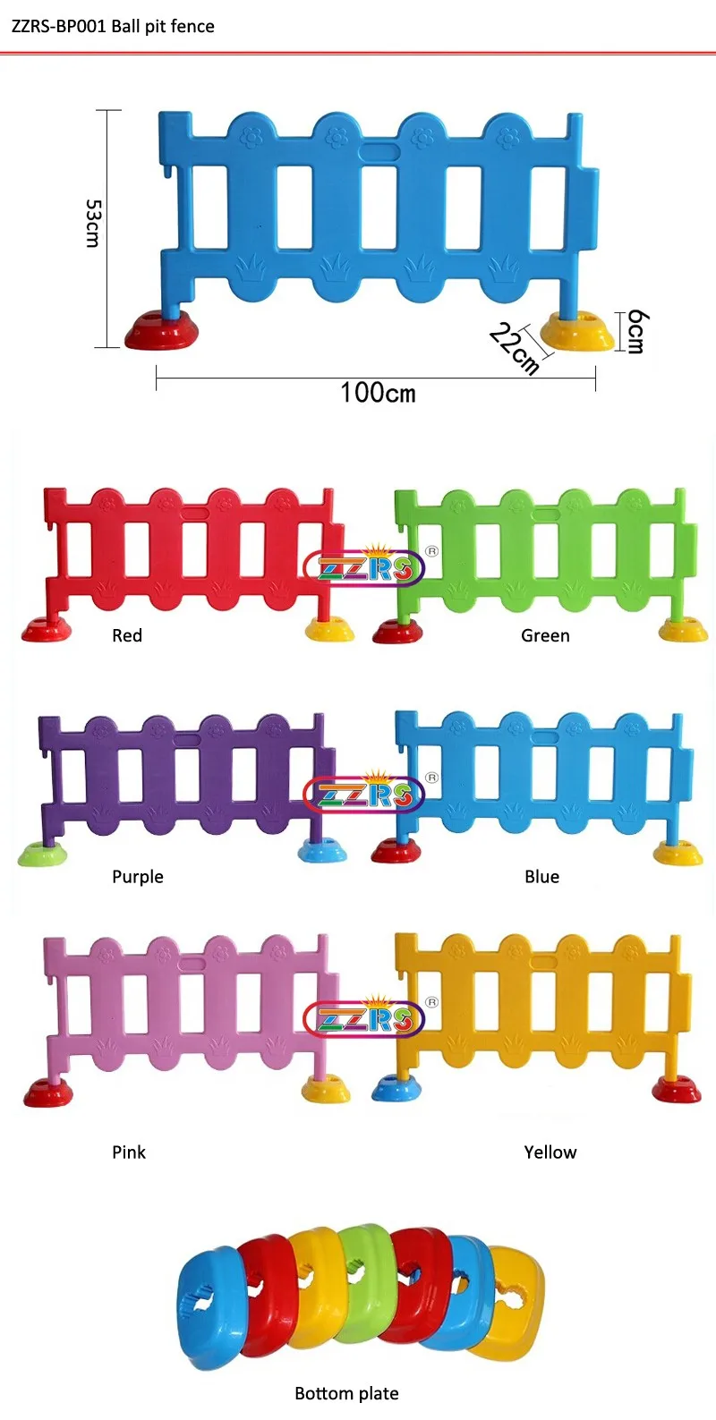 Small Portable Ball Playpen Plastic Fence Kids For Kindergarten ...