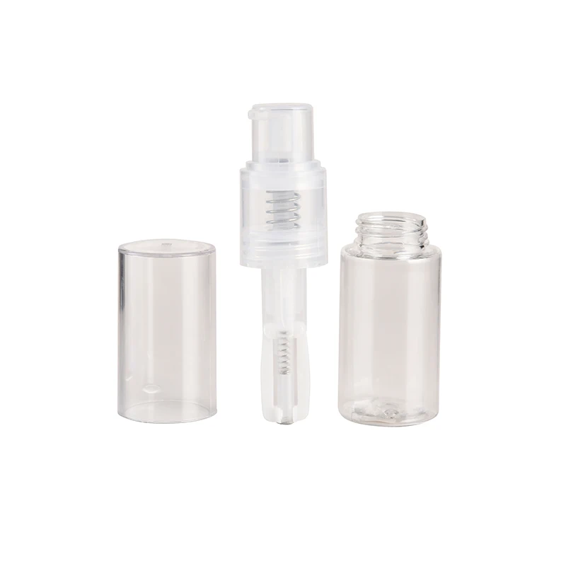 Transparent Talc Powder Bottle with Dispenser - 110ml