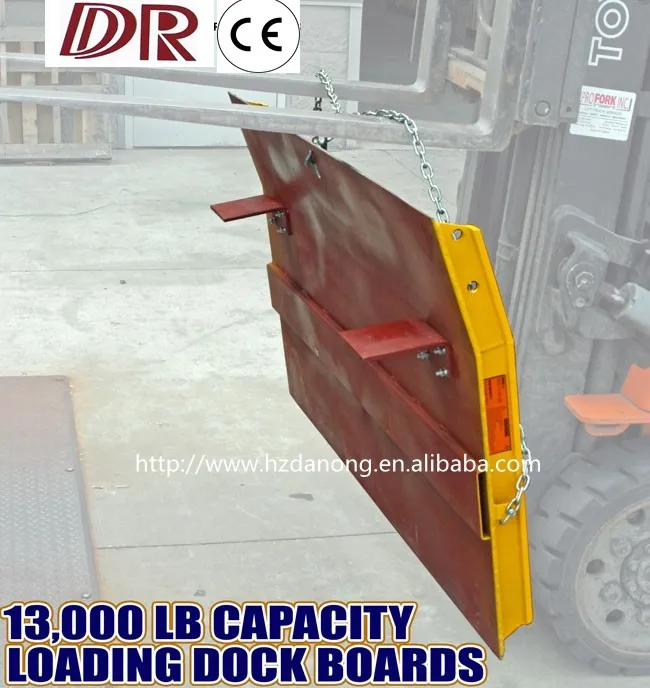 13,000 Lb Load 60"x48" Steel Dock Board Plate & Forklift Truck Loading ...