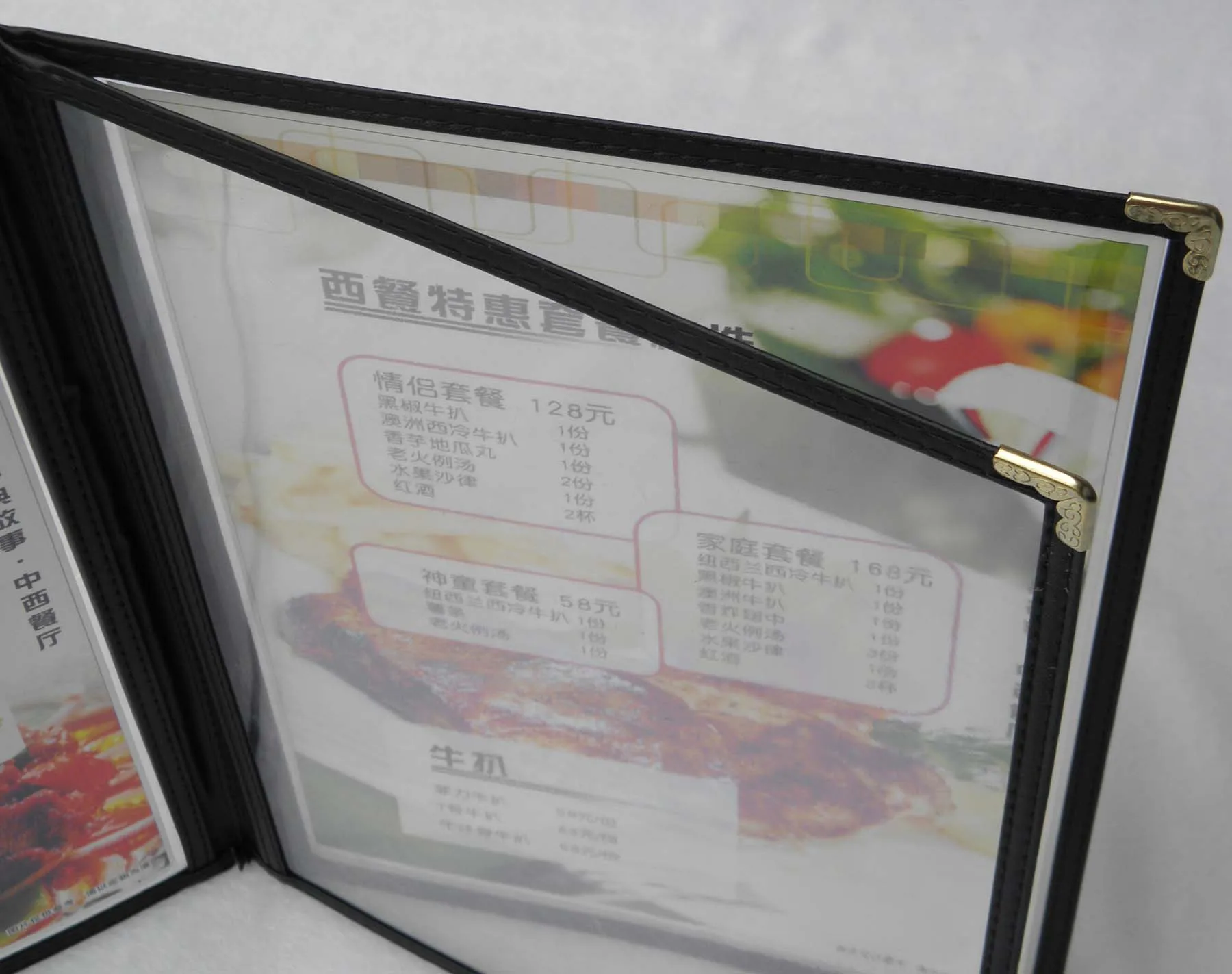 Promotional Clear A4 Menu Covers - Durable & Versatile