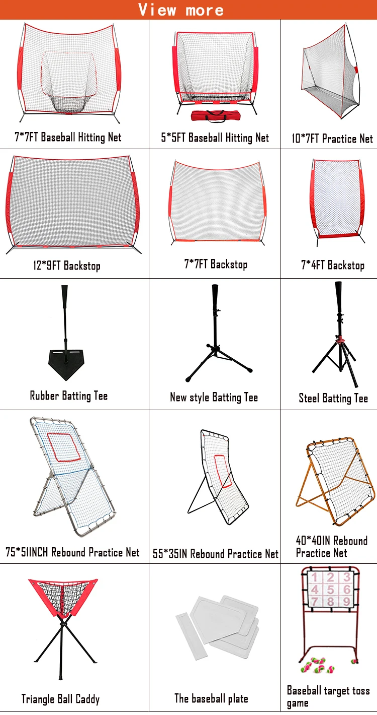 High Quality 7FT Portable Folding Baseball Training Net
