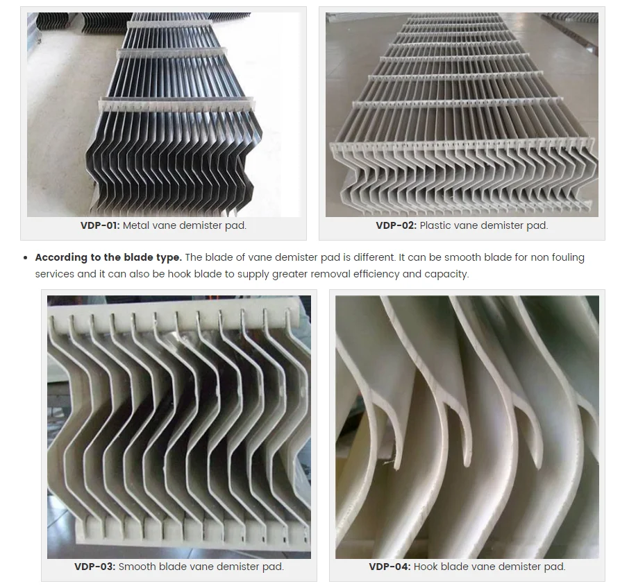 PP Material Vane Pack Mist Eliminator for Cooling Towers