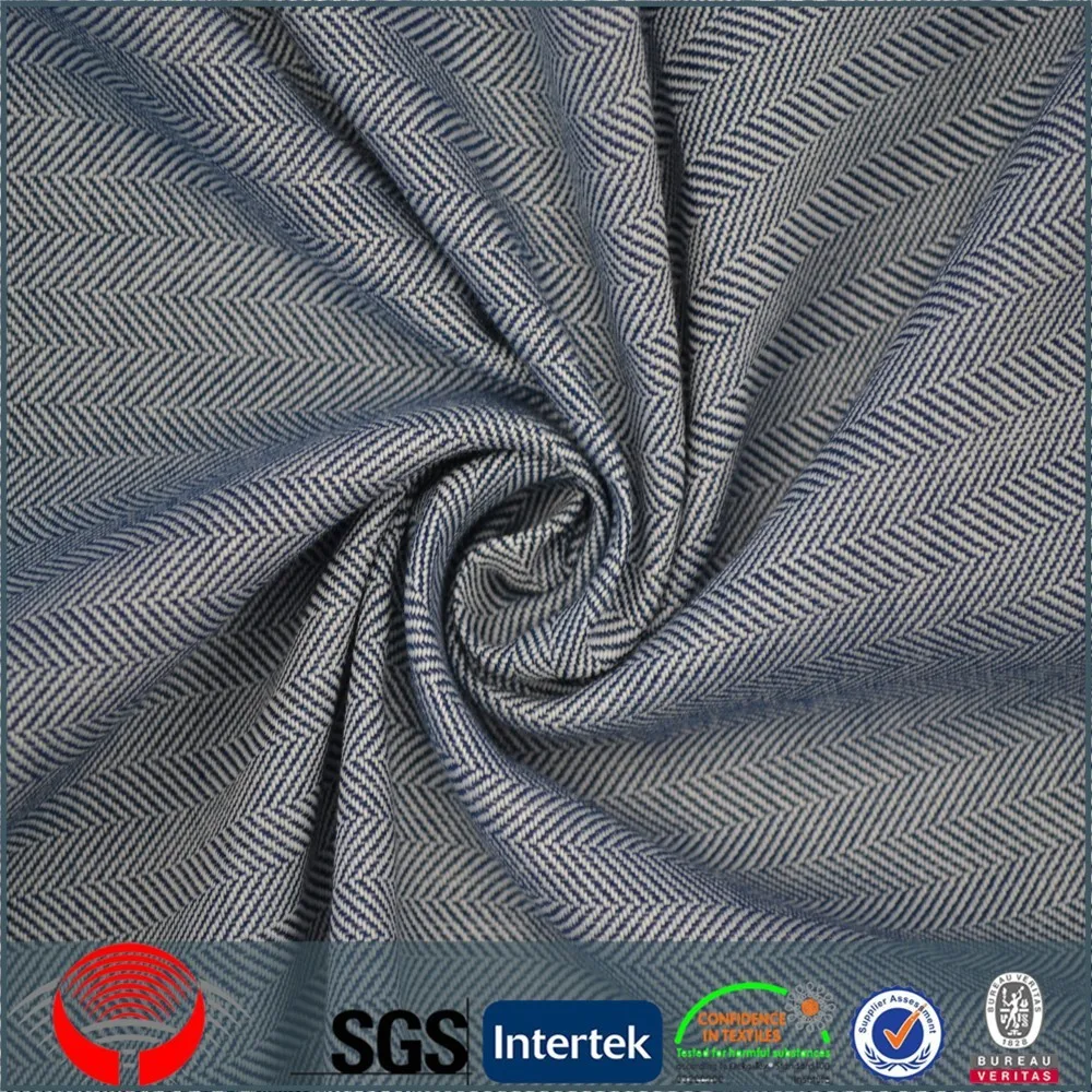 80% Polyester 20% Viscose Blend Suiting Fabric Herringbone Uniform ...
