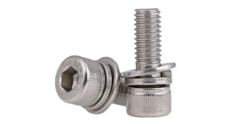 304 Stainless Steel Hexagon Socket Three Combination Screw Cylinder ...