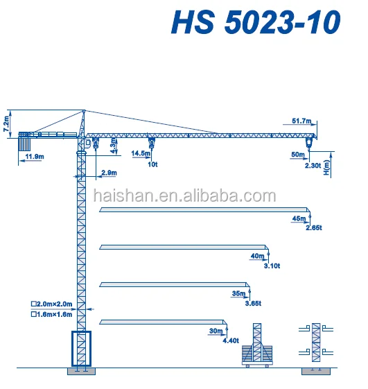 QTZ160-HS5023 Tower Crane| Alibaba.com