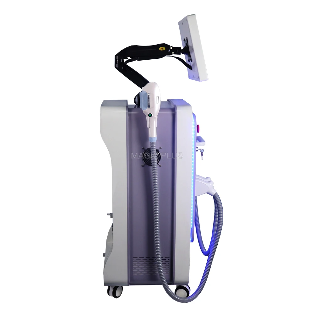 IPL OPT Korea Laser Hair Remover / Nd Yag Laser Tattoo Removal Machine ...