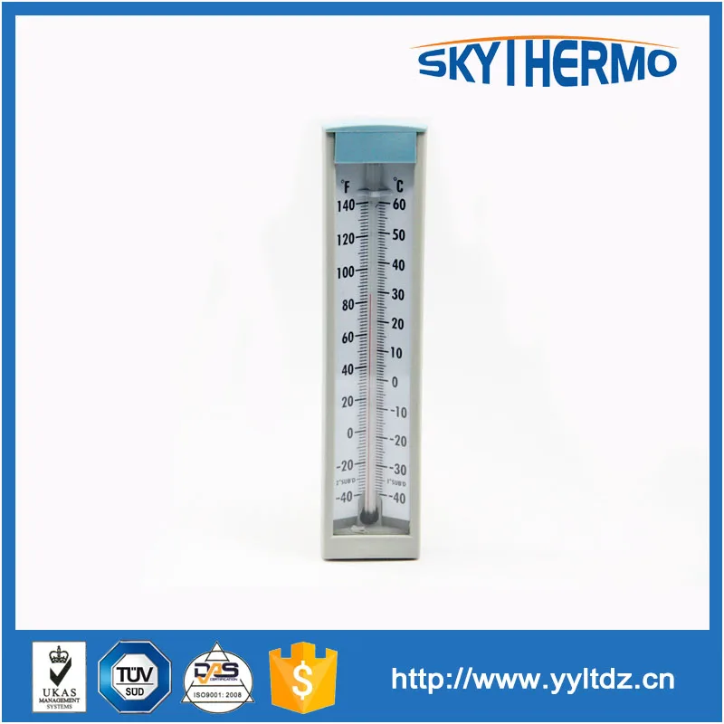 90 Angle Glass Industrial Boat Ship V-Shape Thermometer