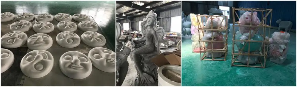 Life-size Large Fiberglass Horse Sculpture for Gardens