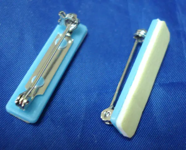 Plastic Safety Bar Pin - Badge Findings for Secure Attachments