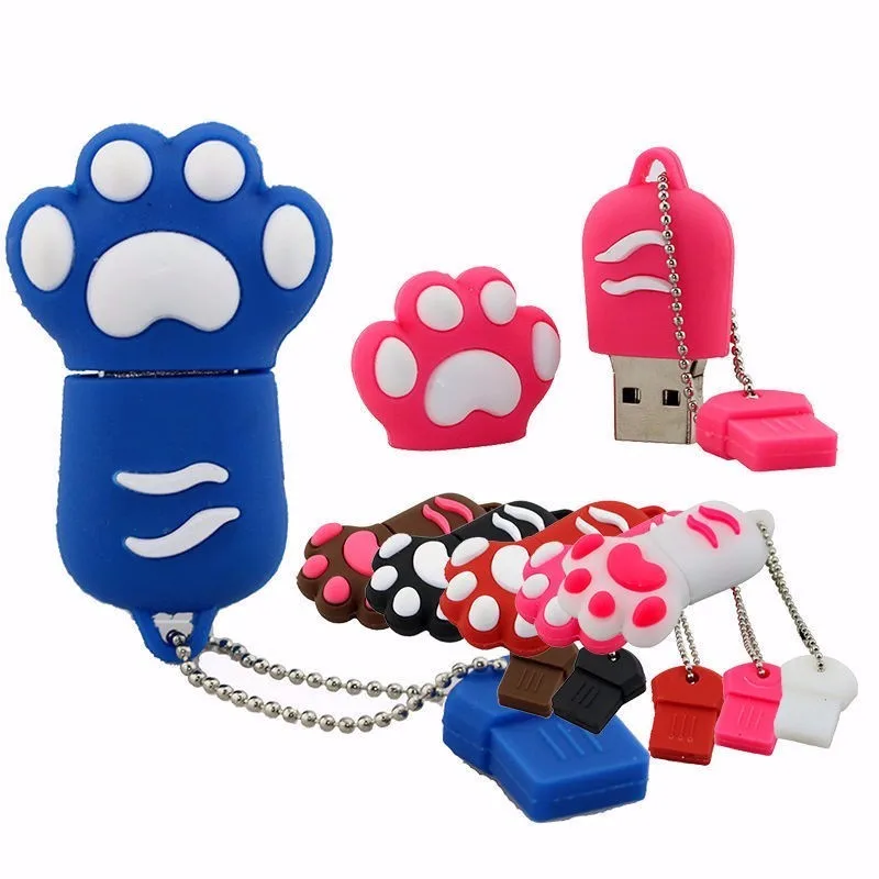 Cute Usb Flash Drive Cat Claw Pen Drive 32gb 16gb Pendrive 8gb Memoria ...