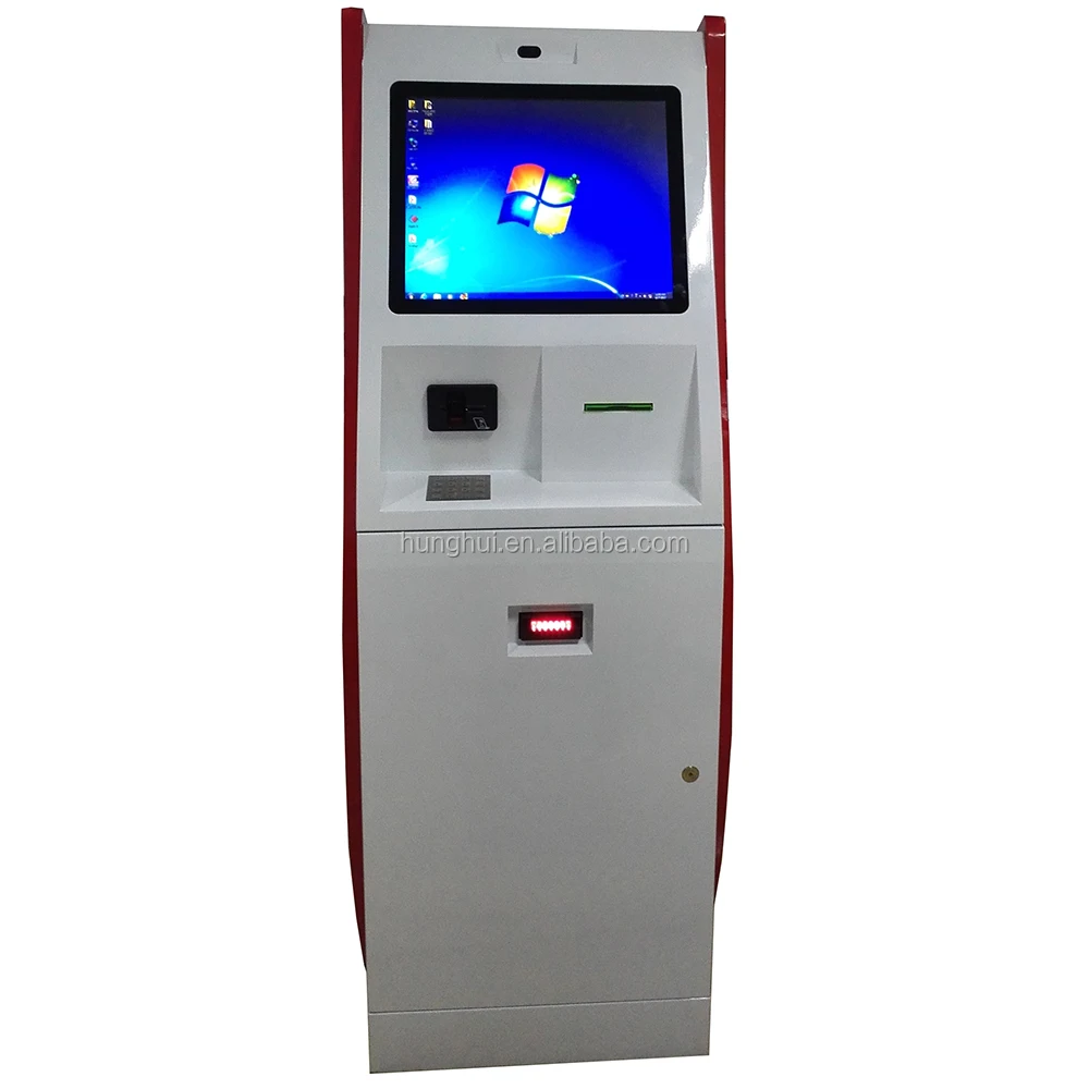 Touch Screen Automatic Ticket Dispenser Kiosk With 150 Pieces Card ...