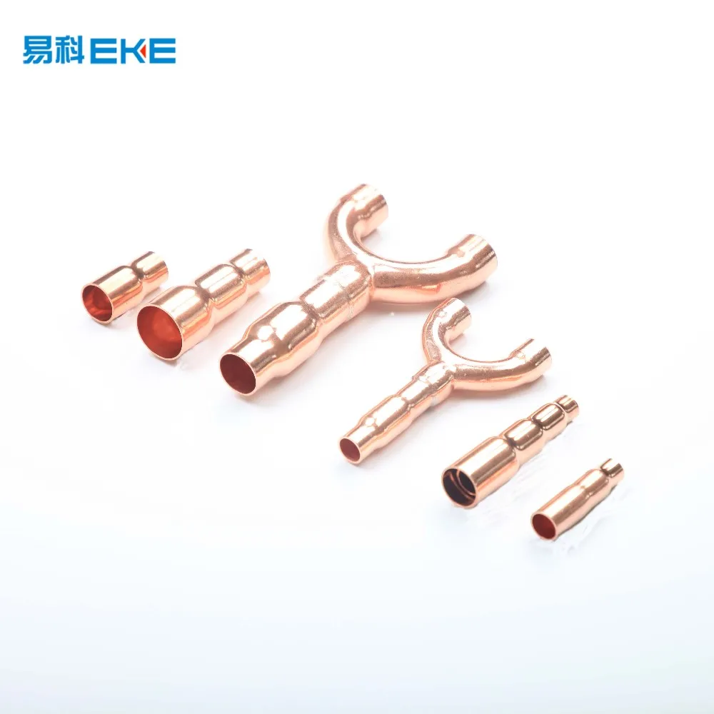 Y Branch Copper Pipe - Y Tee Fitting for Air Conditioner
