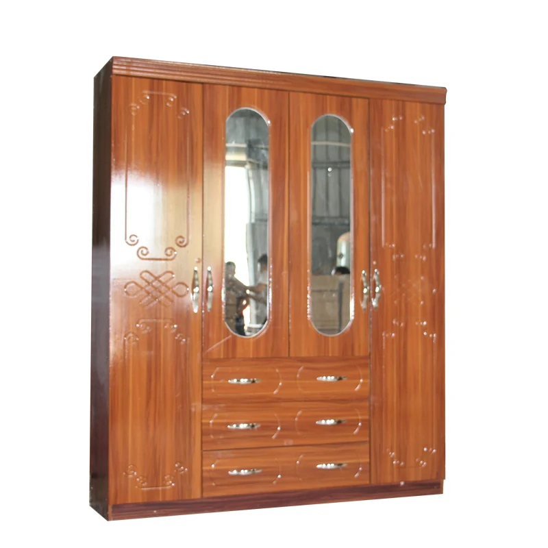 Particle Board Mdf Wood Bedroom Wardrobe - Buy Mirror Door Wardrobe ...