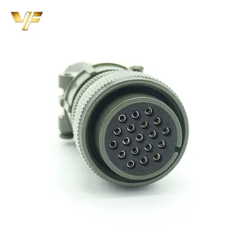 19 Pin Electrical Circular Terminal Waterproof Military Connector - Buy ...