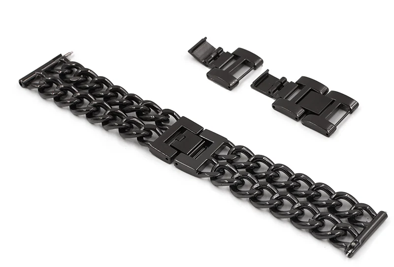 20mm Cowboy Chain Stainless Steel Metal Watch Band For Samsung Gear ...