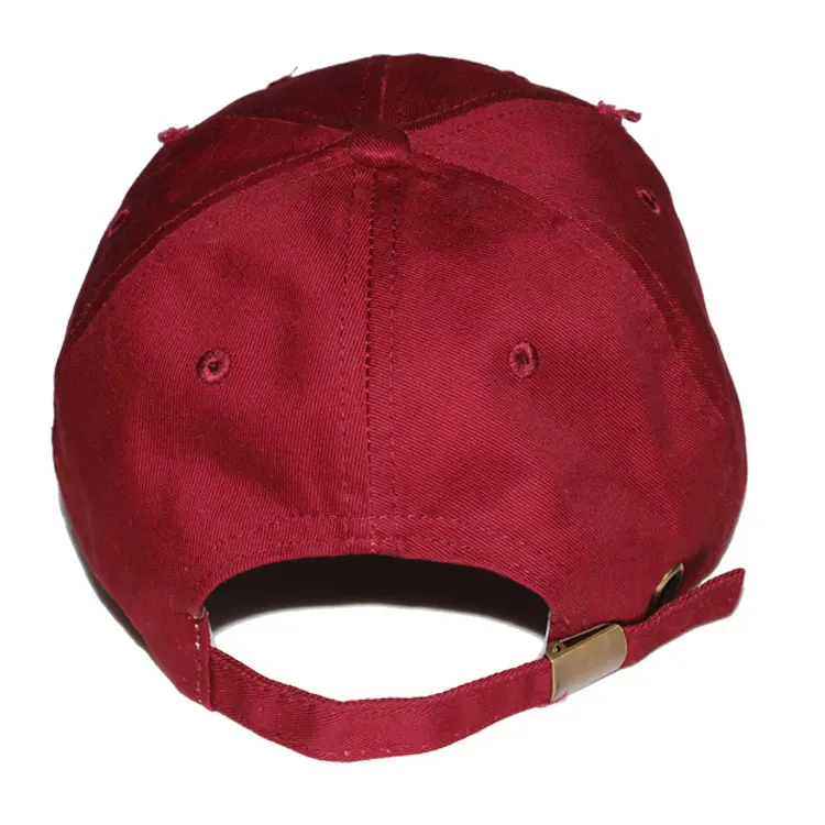 Wholesale Custom Logo Designed Plain Maroon Cotton 6 Panels Baseball ...