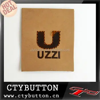 Uzzi Logo Metal Brand Name For Clothing - Buy Metal Brand Name For ...