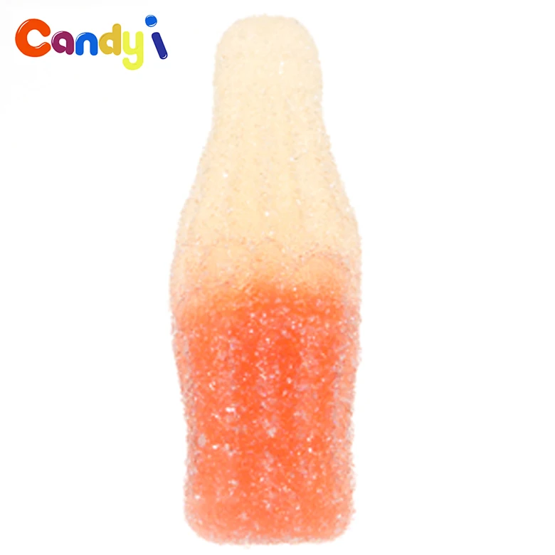 Sour Taste Soft Cola Bottle Gummy Candy With Sugar Coated - Buy Cola ...