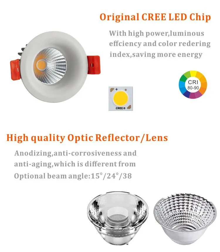10w Ceiling 11w Recessed 12 Volt Dimmable 240v Down Lights,24v Chip ...