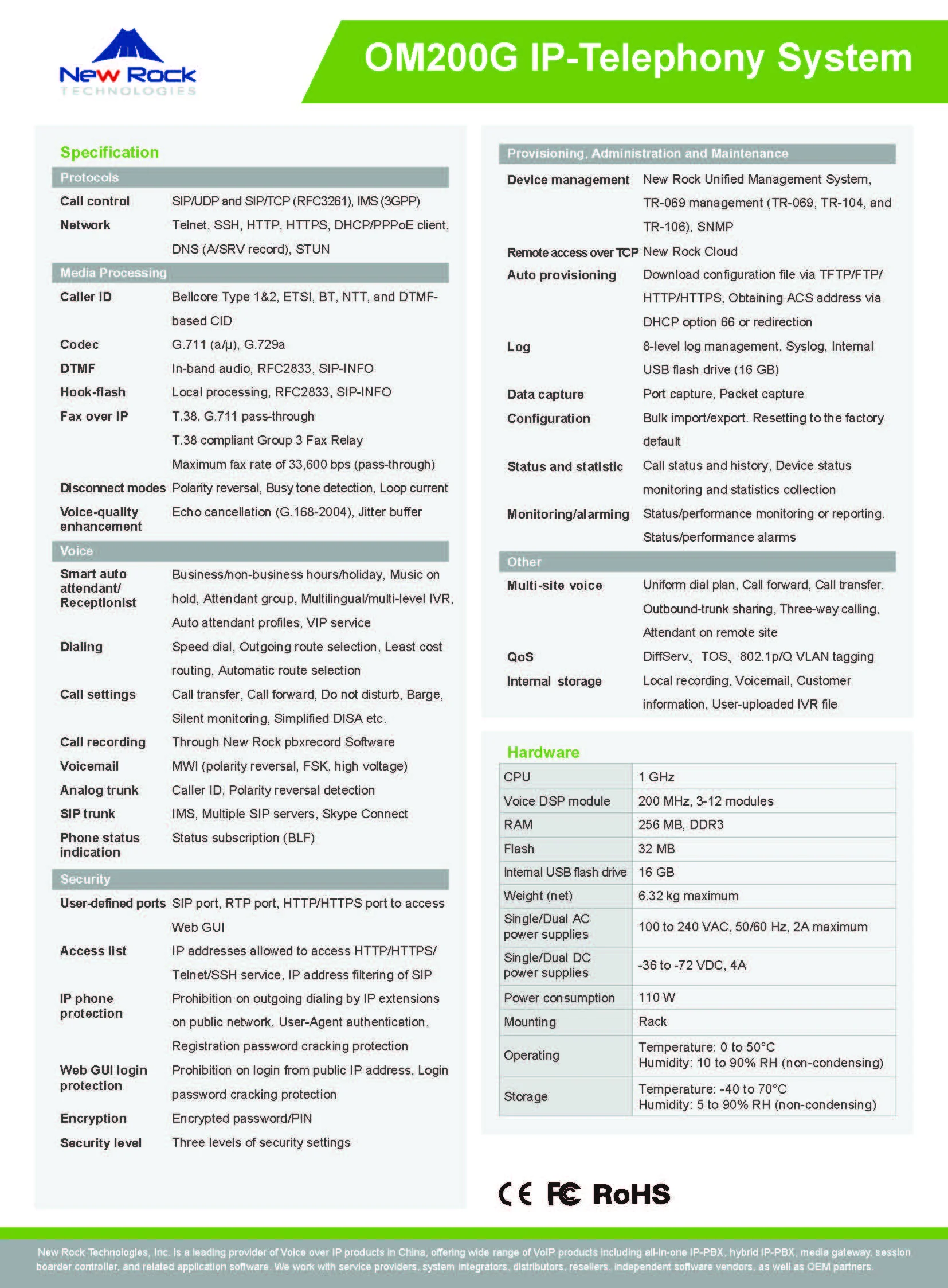 Om200g Ip Telephony System Newrock Ip Pbx - Buy Om200g,Ip Telephony ...