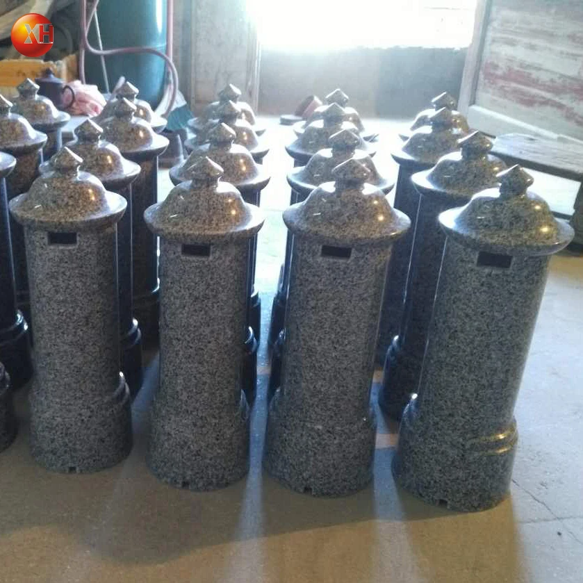 Japanese Style Natural Granite Stone Monument Decoration Lantern Led ...