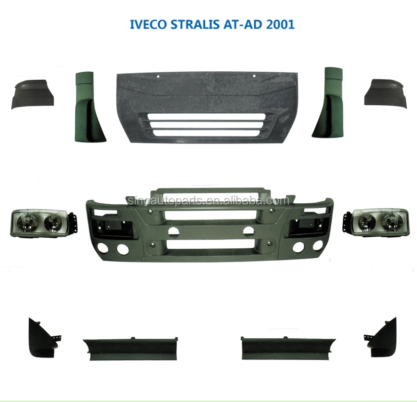 Heavy Truck Front Panel 504056436 For Iveco Stralis At-ad 2001 Grille ...