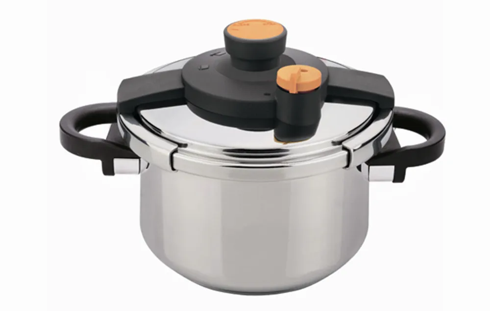 Double Handle Clamp System Stainless Steel Pressure Cooker