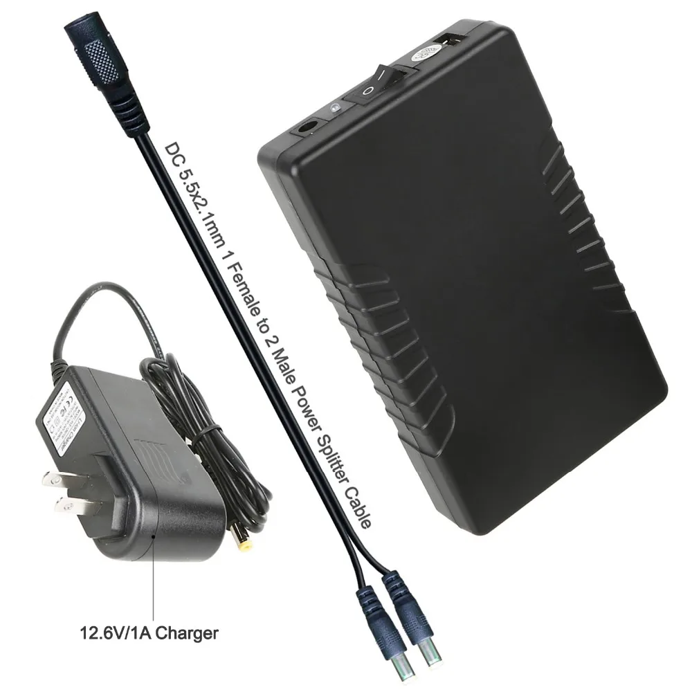 12v 6000mah/5v 12000mah Dc Output Lithium Ion Battery Pack For Led ...