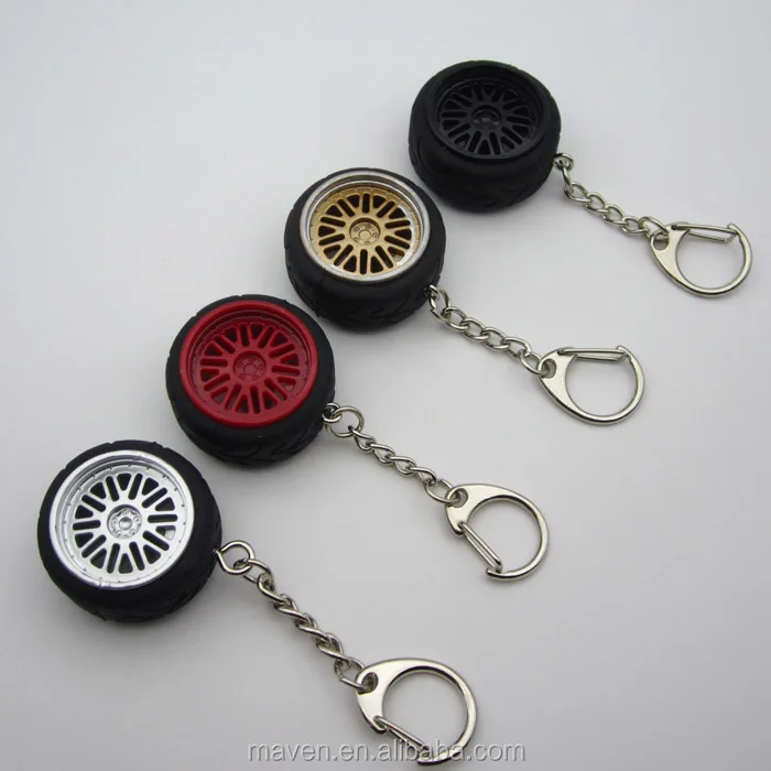 Auto Parts Model Wheel Rim Keychain Key Chain Ring Keyring Keyfob ...