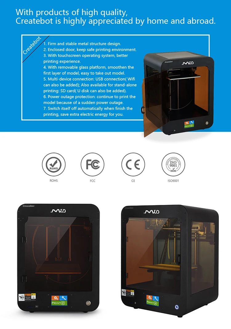 3D Printer with LCD Touchscreen - High Precision & Quality