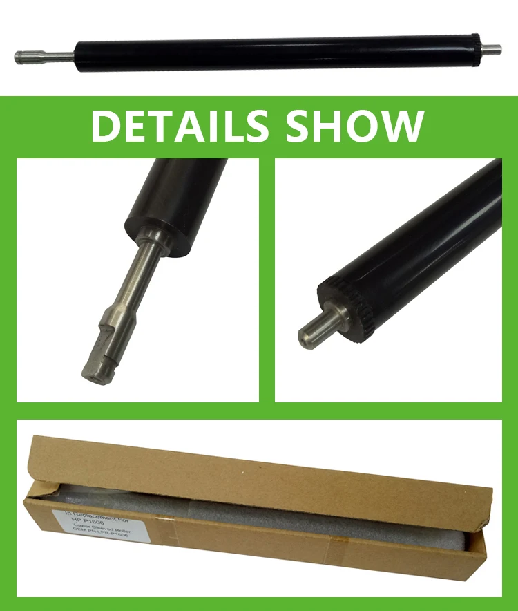 Black Lower /pressure Roller For Hp P1102 1505 P1606 Printer Parts ...