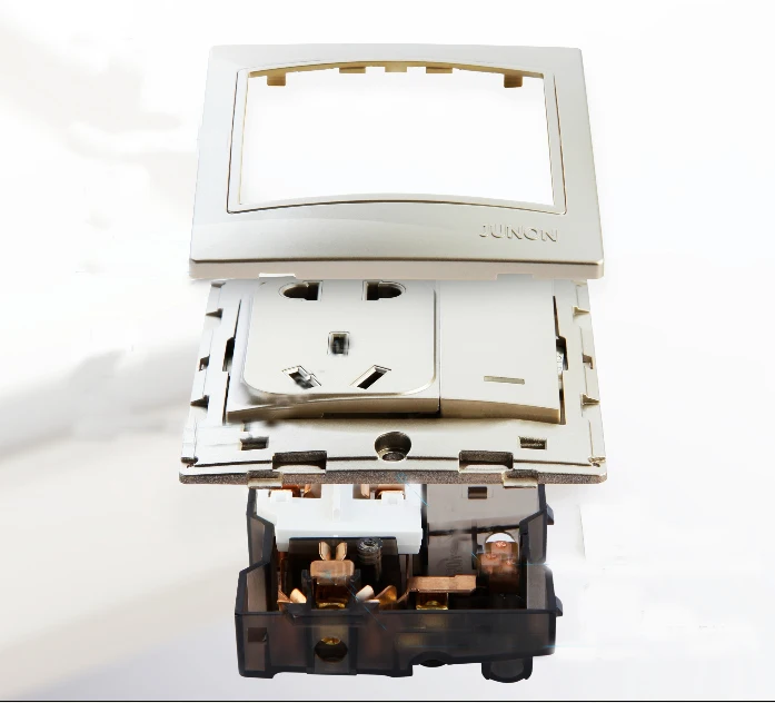 JUNON High Quality White 250W Fan Regulator Electrical Wall Switch