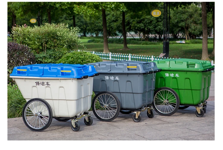 400L HDPE Waste Bin - Durable & Sustainable Public Solution
