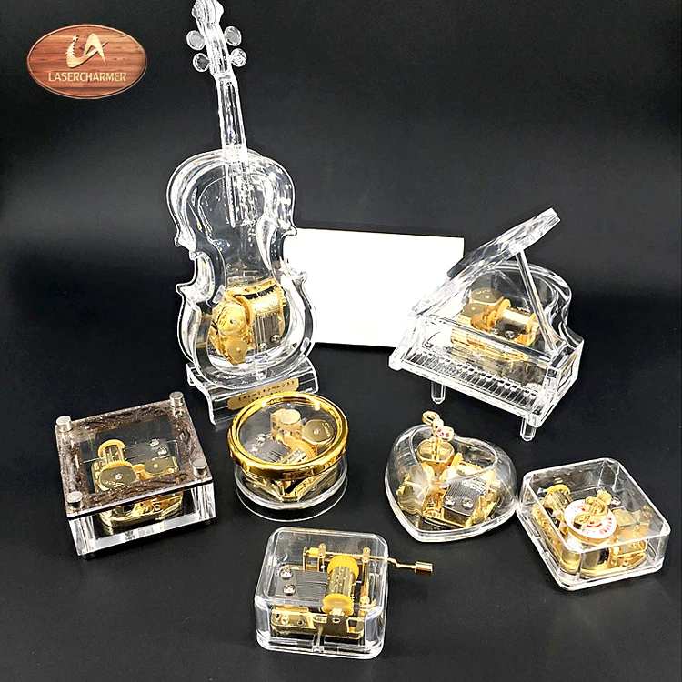 Exported To Worldwide Fashion Transparent Acrylic Violin Shape Music ...