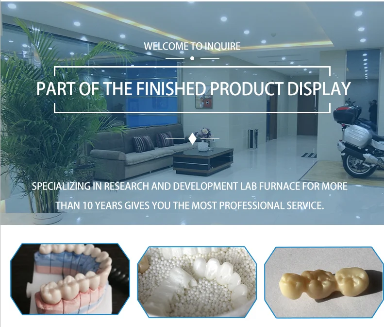 1700c Ceramic Sintering Kiln Zirconia Teeth Furnace Crown Sintering ...