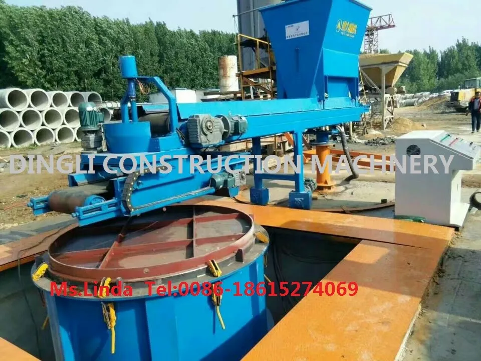 High Productivity Precast RCC Hume Reinforced Pipe Machine