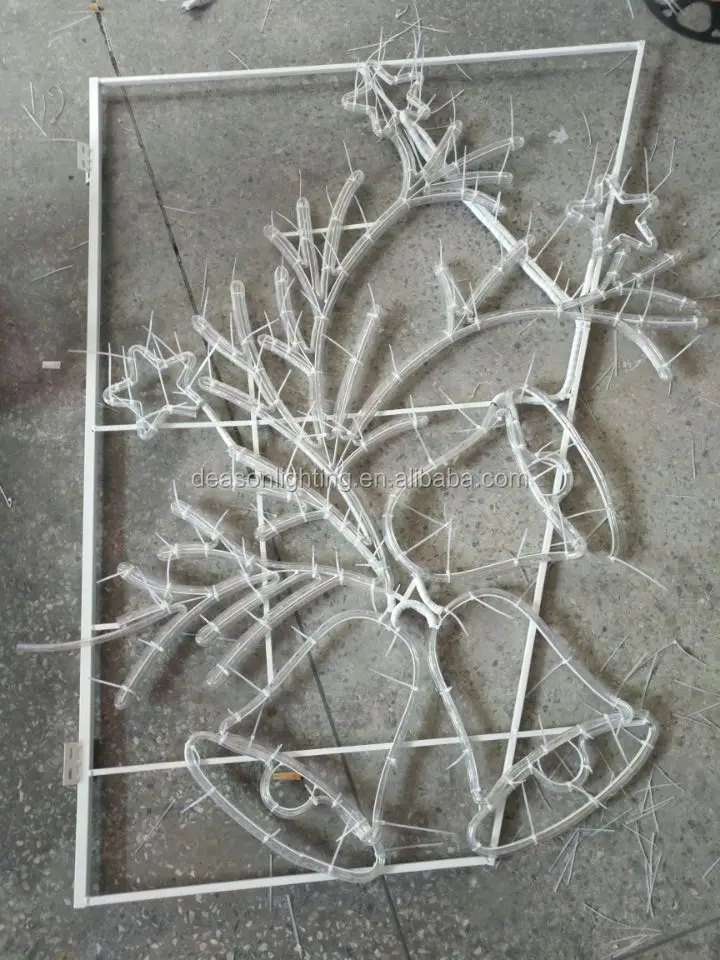 Waterproof Outdoor Customized Christmas Decoration 2d Lamp Pole Motif ...