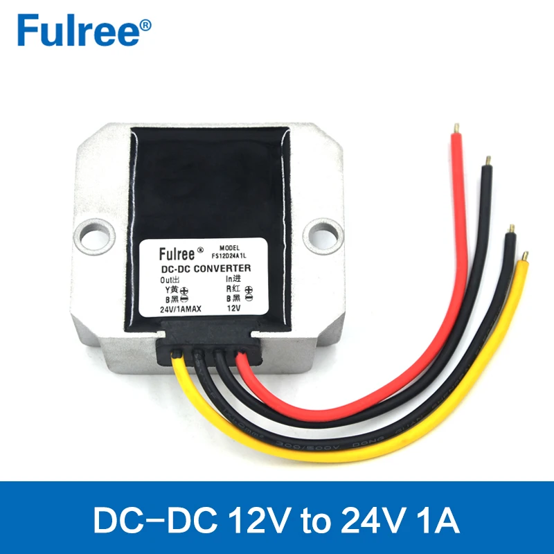 Fulree 12vdc To 24vdc Dc To Dc Boost Power Converter 12 Volt To 24 Volt ...