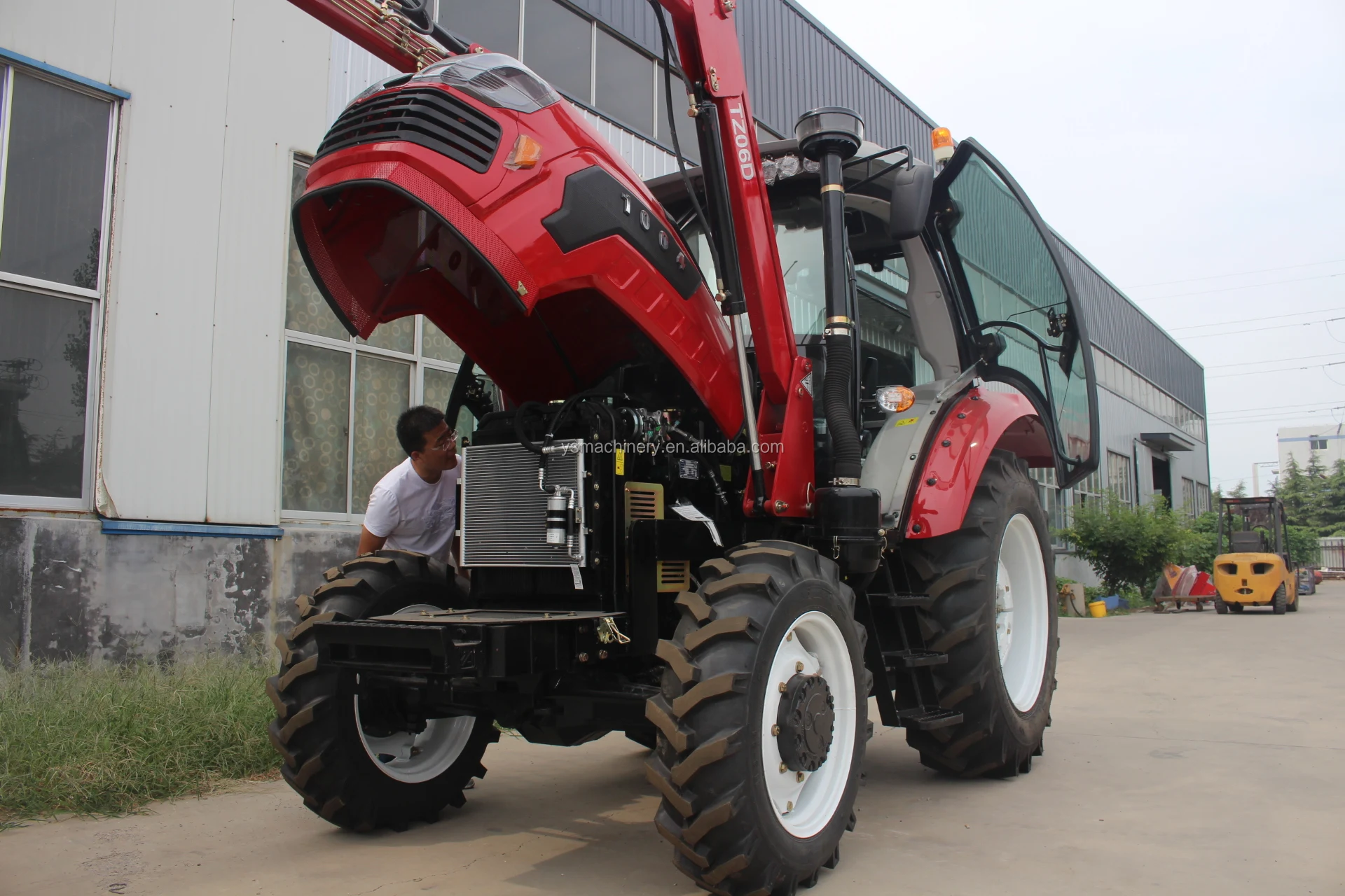 100hp Cheap 4wd Chinese Farm Tractors With Front End Loader - Buy ...